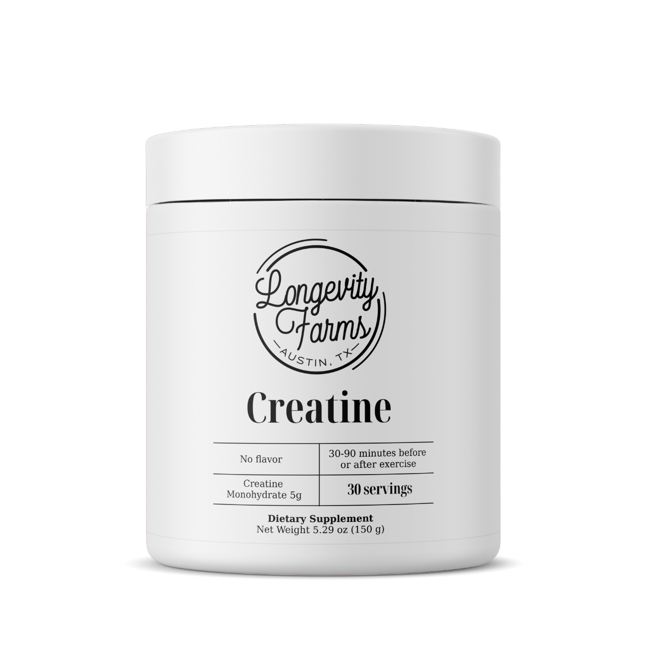 Creatine monohydrate – Longevity Farms